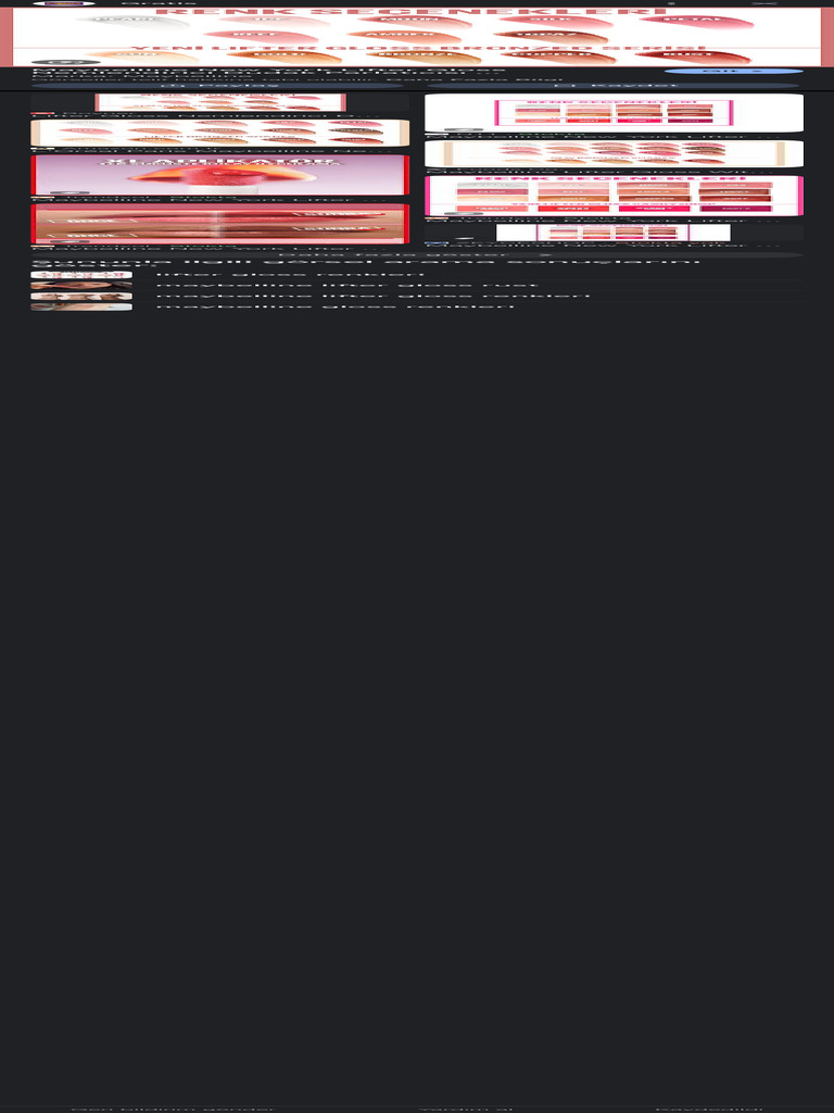 Lifter Gloss Katalog - Google'Da Ara | PDF