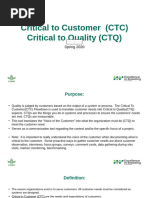 CTQ Tree Template and Examples | PDF