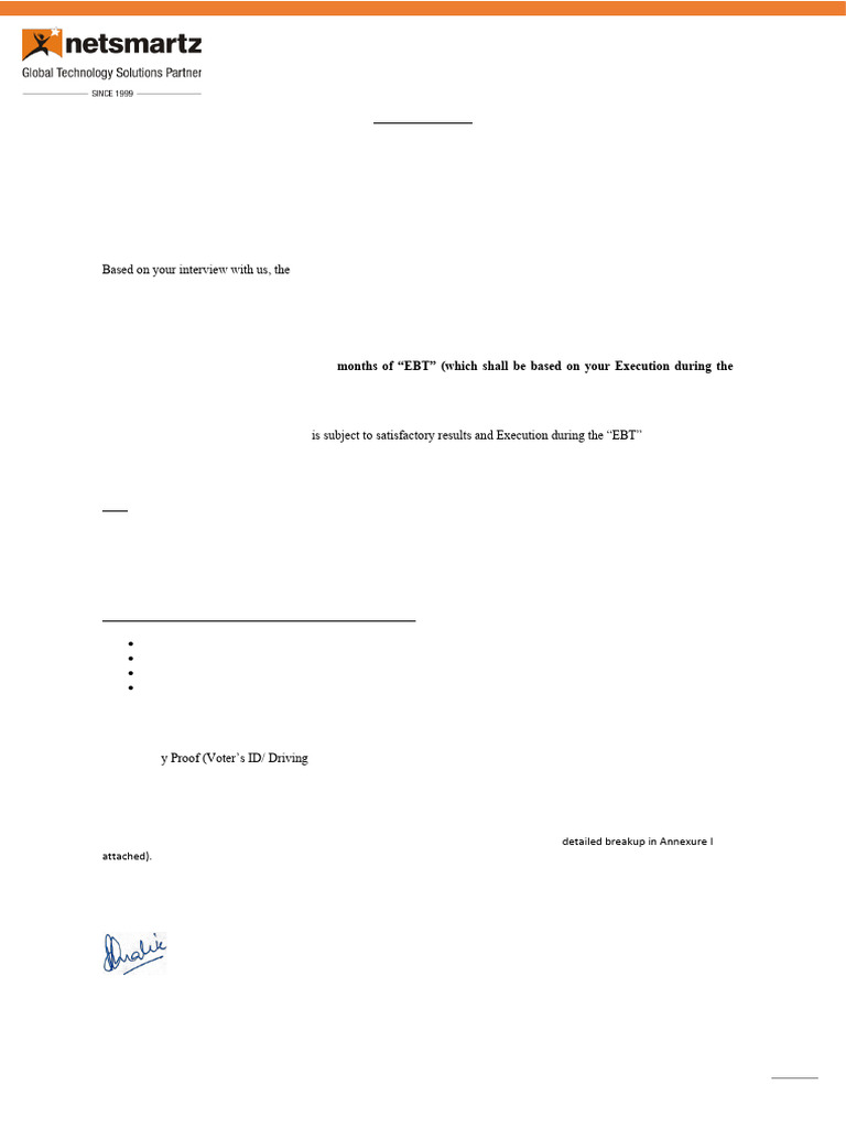 Offer Letter (DevOps) - Gauri Kothekar | PDF | Salary | Gratuity