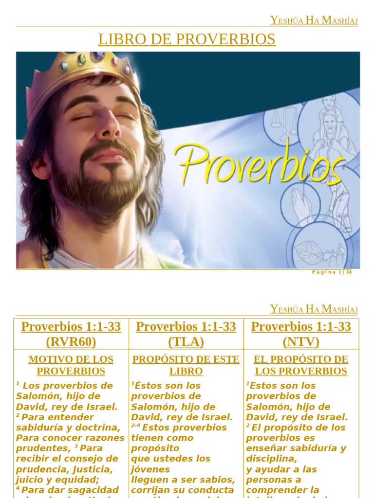 Libro de Proverbios Estudio 29092024 | PDF | Sabiduría | Libro de ...