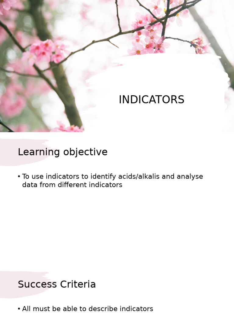 Indicators | PDF