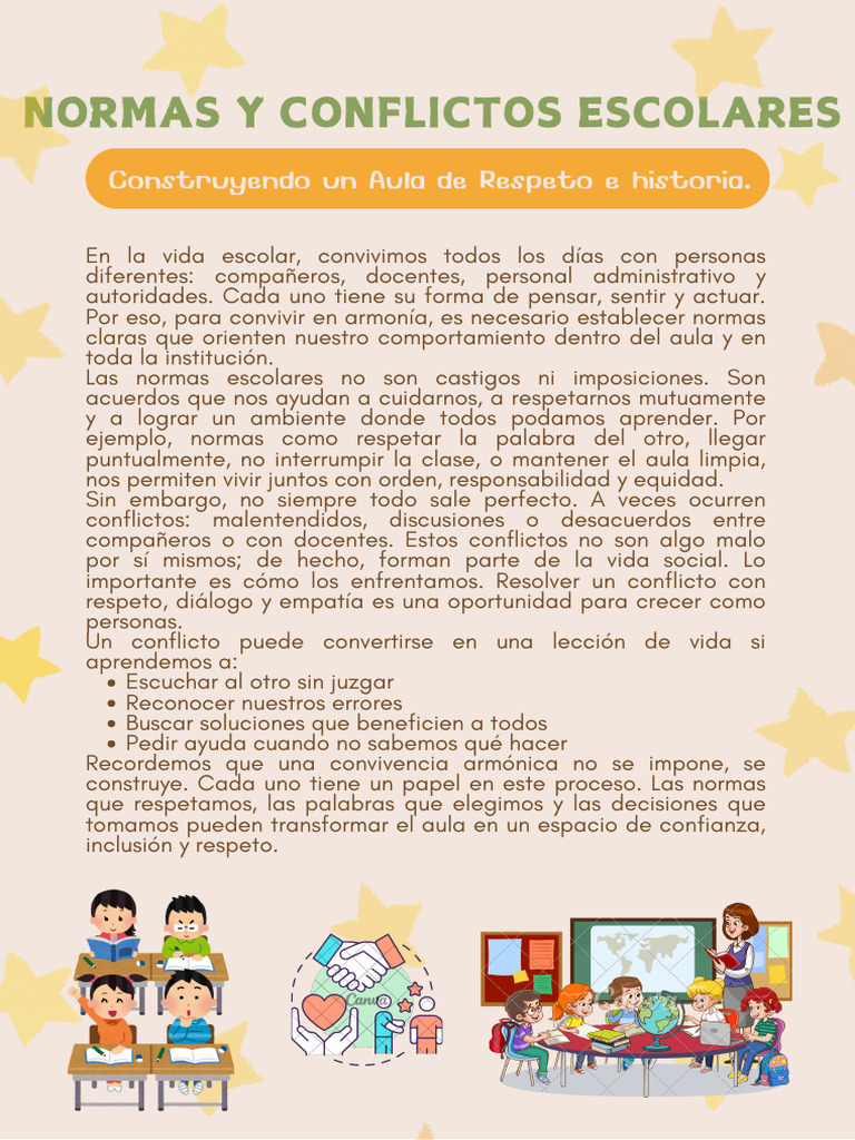 Lectura Normas y Conflictos Escolares | PDF