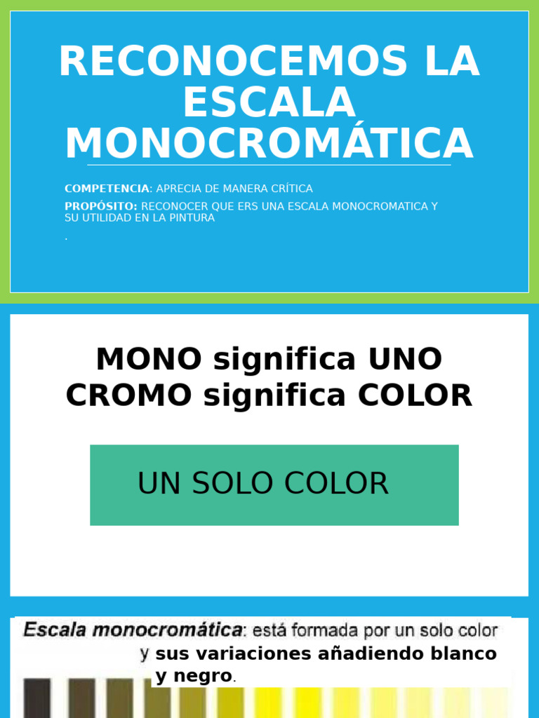 Reconocemos La Escala Monocromatica | PDF