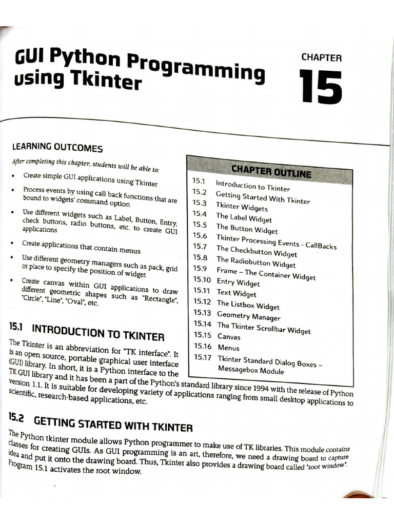 Tkinter | PDF