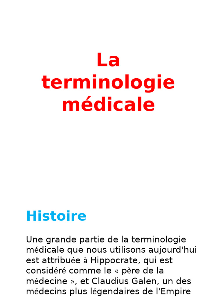 Introduction à la terminologie médicale | PDF | Tomodensitométrie | Oreille