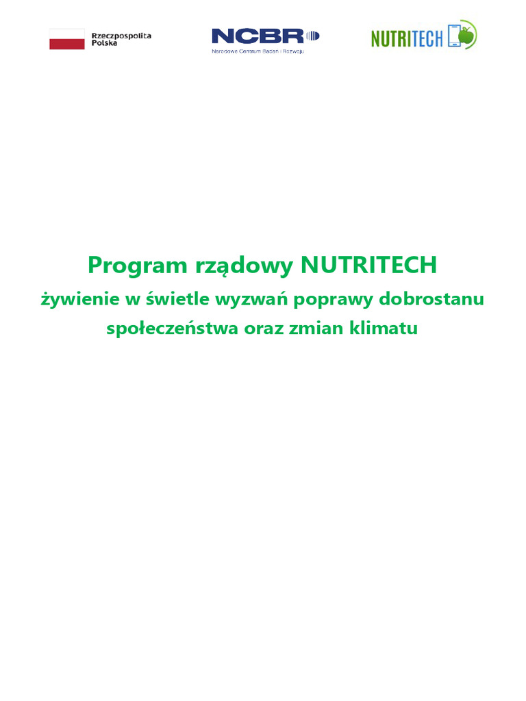 Regulamin Konkursu - NUTRITECH (II) v2 Kwiecień 2025 | PDF