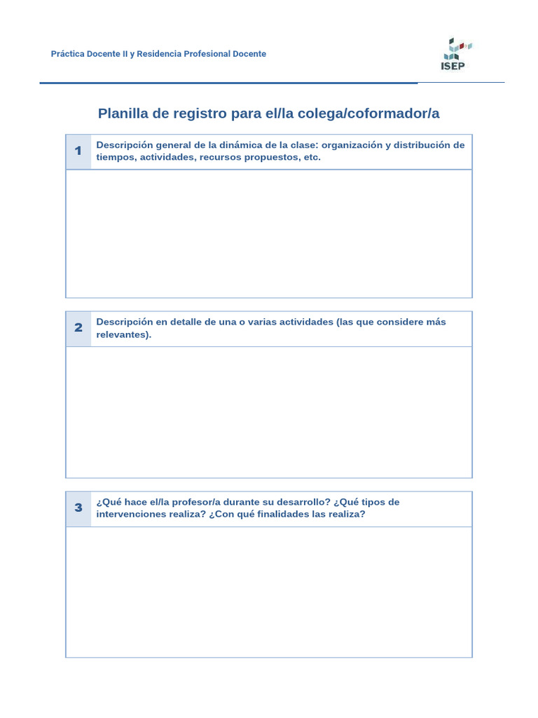 Registro Del Colega - Coformador | PDF