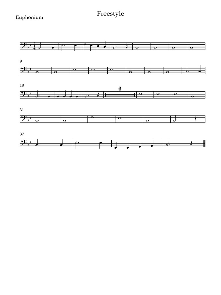 Freestyle - Euphonium | PDF