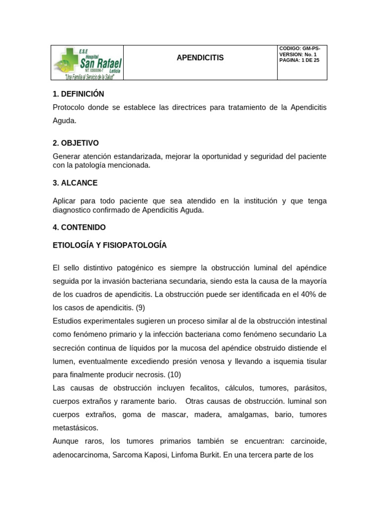 Apendicitis | PDF | El embarazo | Diagnostico medico