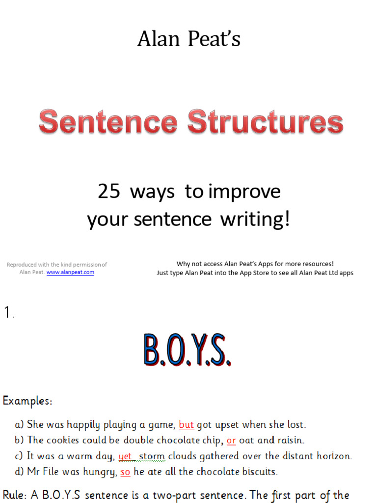 How To Improve Sentence Writing Writing Exemplars | PDF