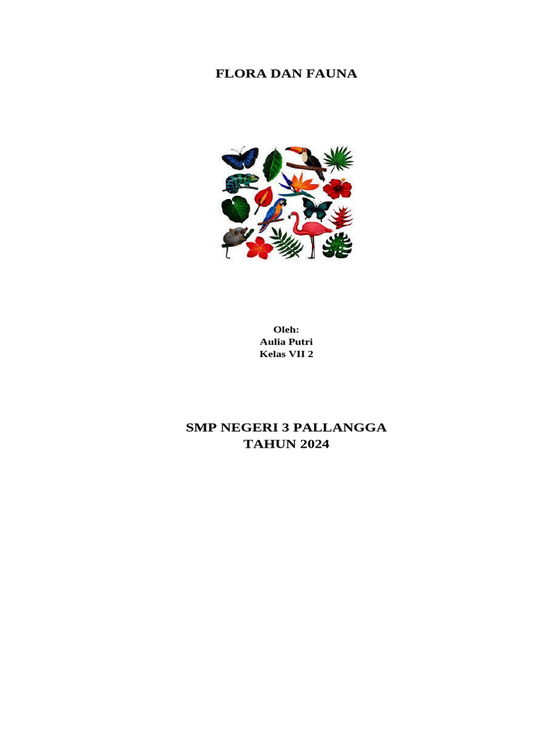 Pengertian dan Manfaat Flora Fauna | PDF