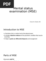 Analyzing Thought Processes in MSE | PDF | Thought | Mental Disorder