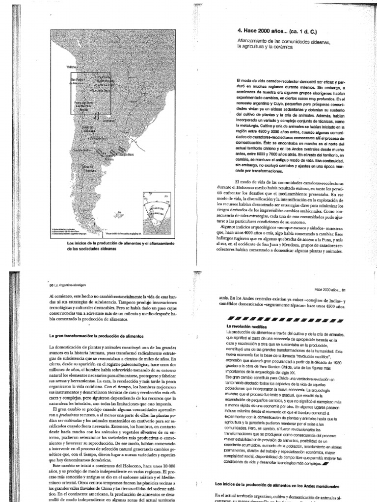 La Argentina Aborigen de Raúl Mandrini - Cap4,5,6 | PDF | Agricultura ...
