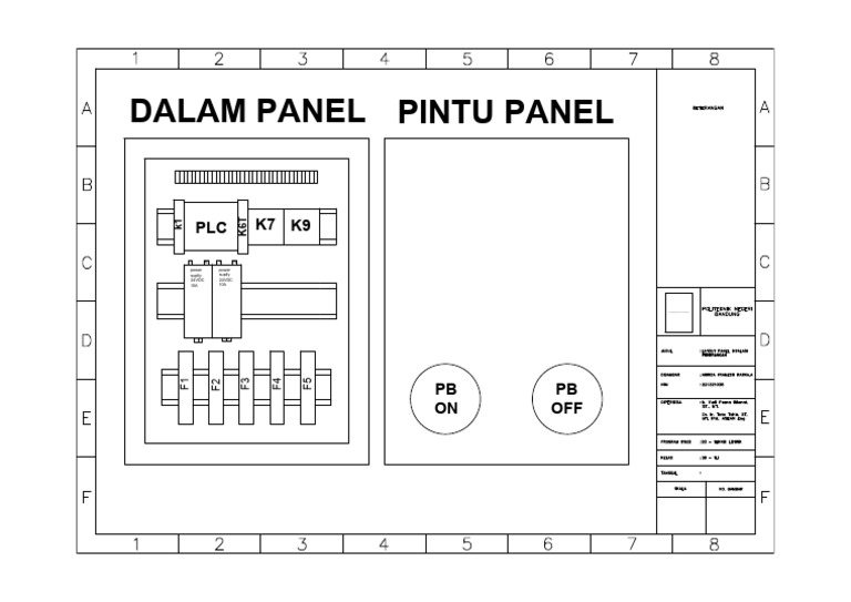 Layout Panel Instalasi Listrik Penerangan-Model | PDF