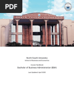 NSU SBE 143 & Onwards All Major Course Map | PDF