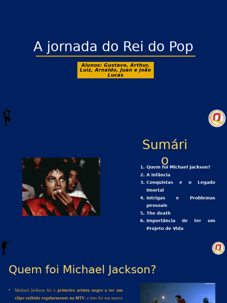 Slide Sobre Michael Jackson by Gustavo | PDF | Michael Jackson ...