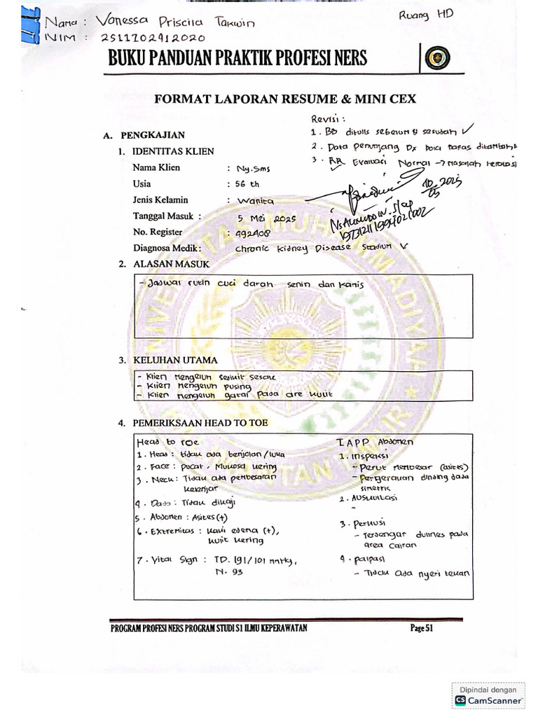 Vanessa Priscila Takwin - Resume Medikal 1 (HD) | PDF