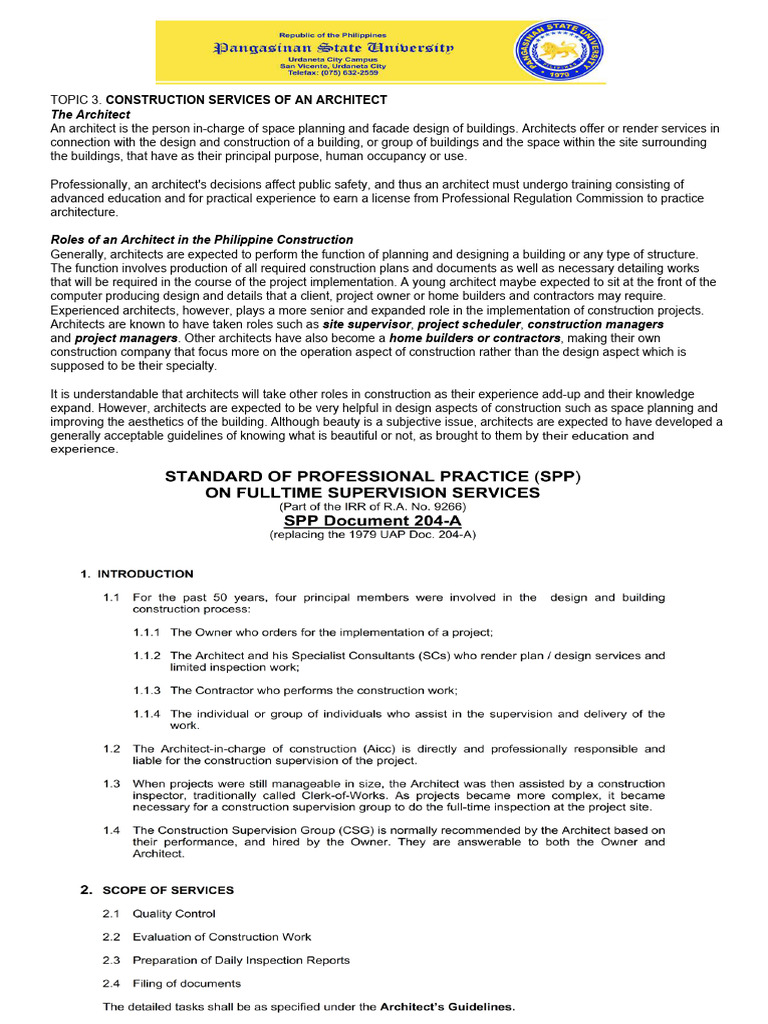 Prof Prac 3 Lecture Part 2 Midterms | PDF | Architect