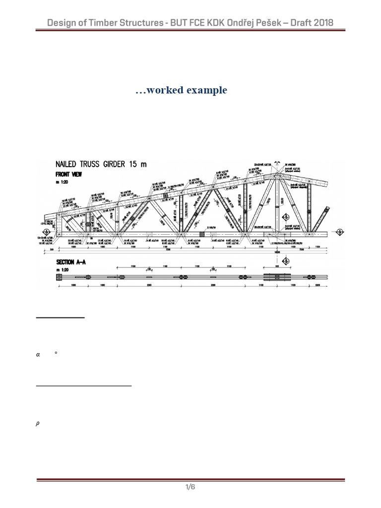 Worked Examples Truss Girder Deflection | PDF | Truss | Structural Engineering