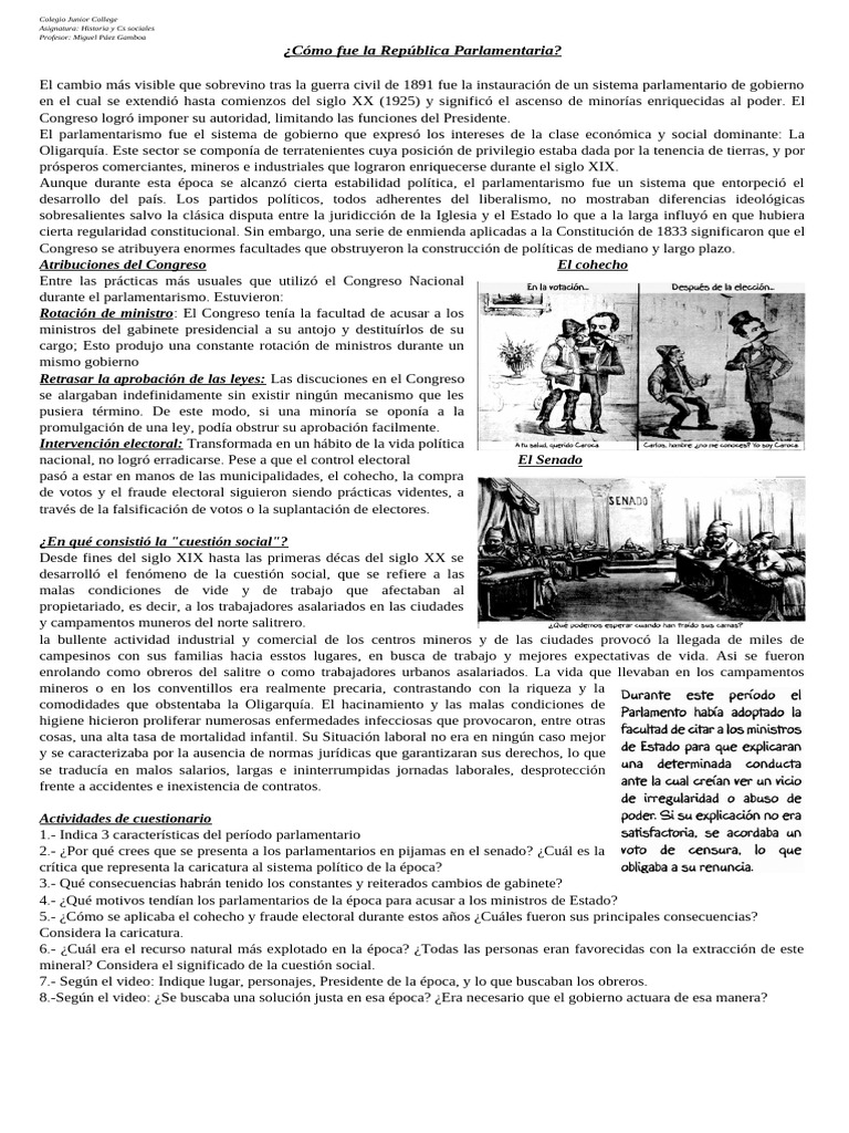 Guia de La República Parlamentaria | PDF | Gobierno