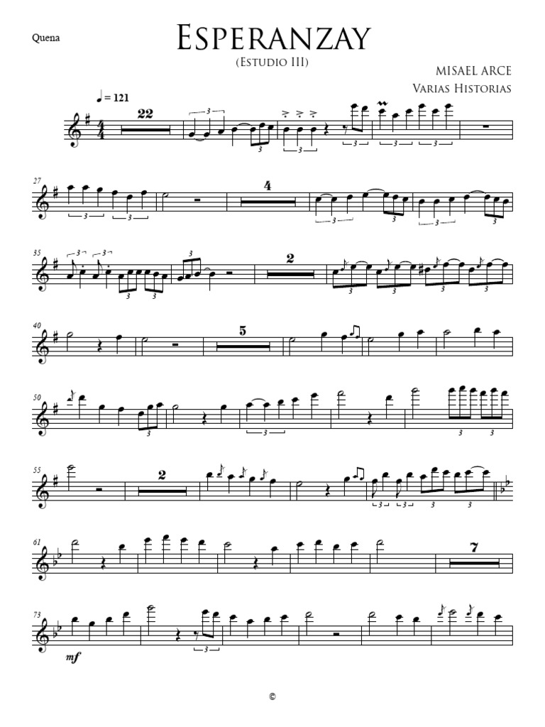 Quena Sheet Music and History | PDF