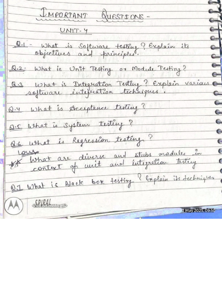 Important Question, Software Engineering | PDF