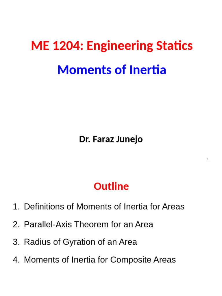 Chap 10 Moments of Inertia | PDF | Elementary Geometry | Physical Quantities