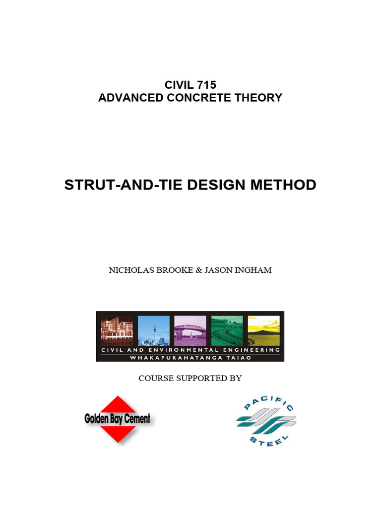 Strut Tie Notes | PDF | Deformation (Engineering) | Bending