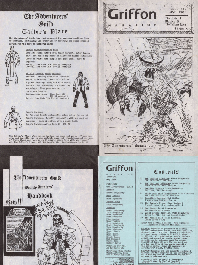 Griffon Magazine Issue #01 | PDF | Clothing
