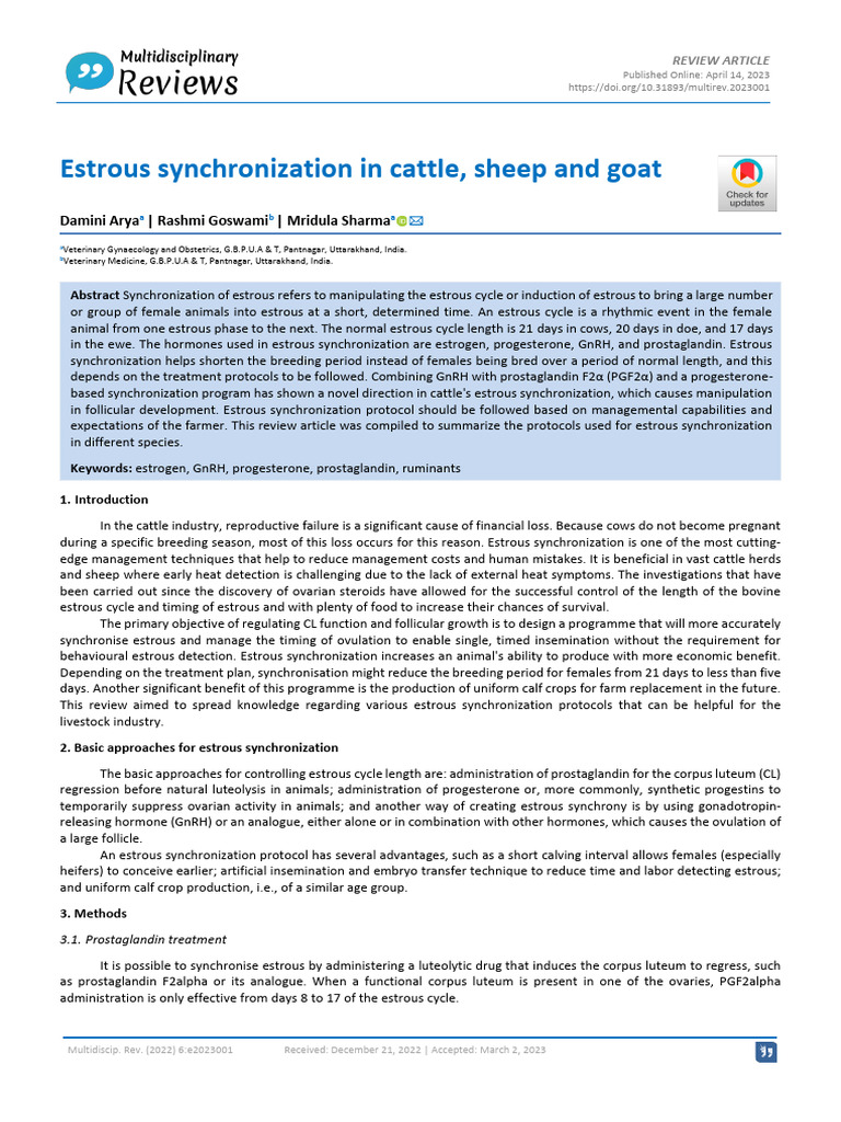 Sincronisancion de Celo PPPPPPPPPPPPPPPP | PDF | Gonadotropin | Luteinizing Hormone