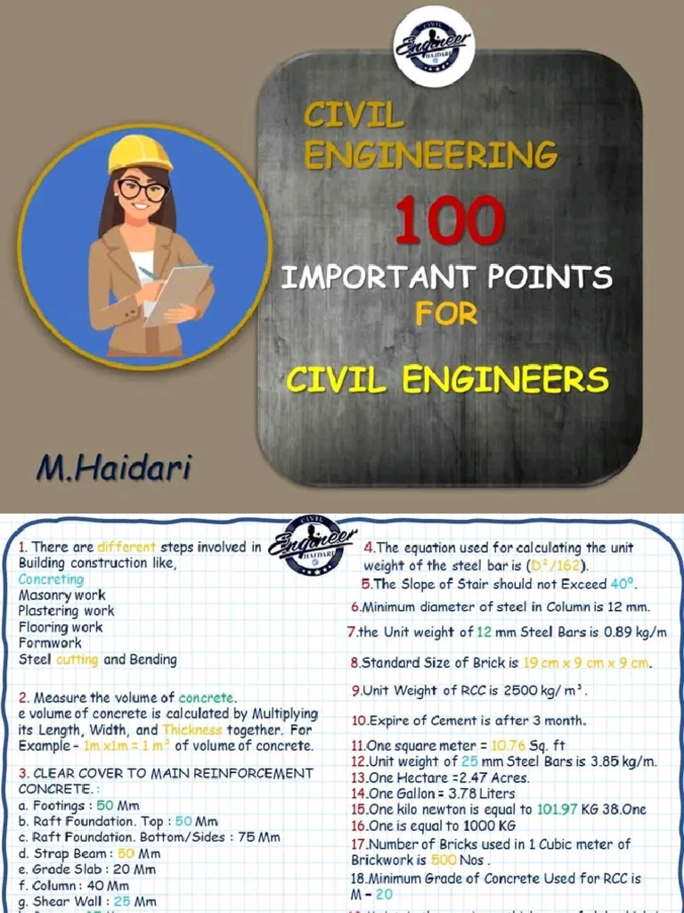 Important Points For Engineering | PDF