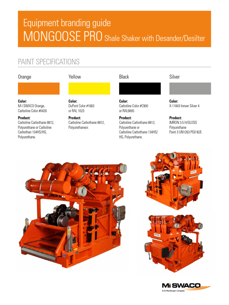 1343EE - M-I SWACO - MONGOOSE PRO Shale Shaker With Desander - Desilter ...