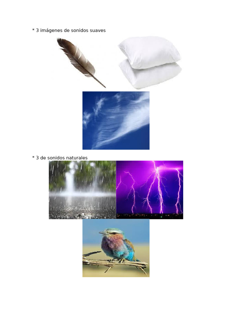 3 Imágenes de Sonidos Suaves | PDF