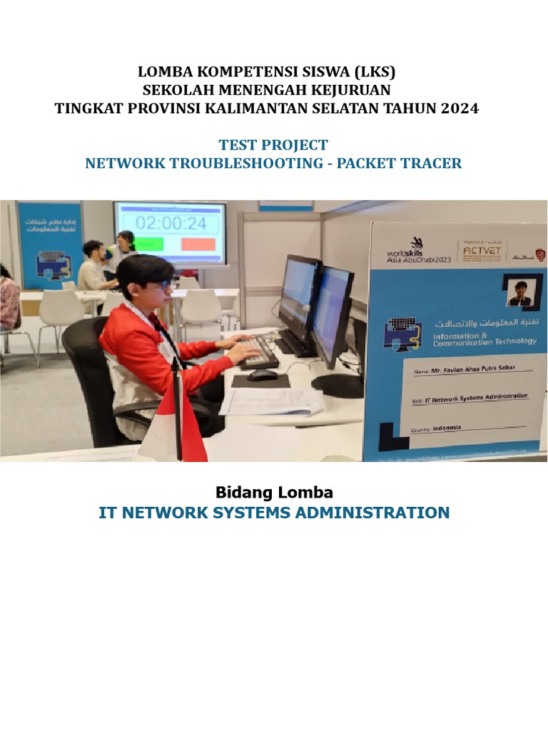 Lks Kalsel 2024 Itnsa MC Actual en | PDF | Computer Network | Network Architecture