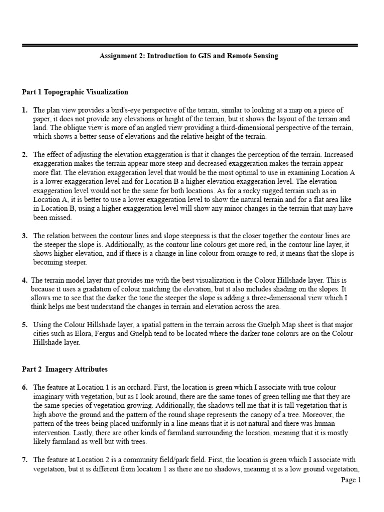 Assignment 2 Answers | PDF | Earth Sciences