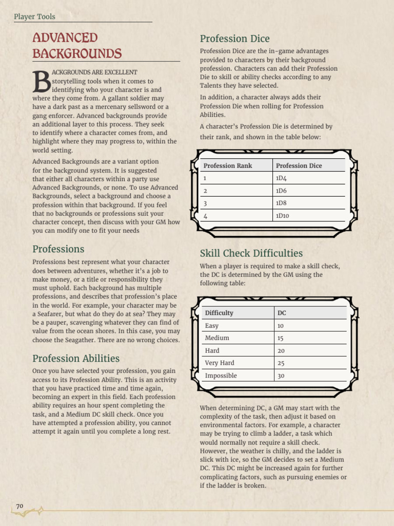 Advanced Backgrounds Overview | PDF