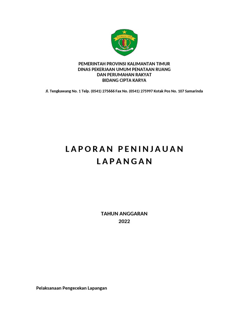 Laporan Peninjauan Lapangan TK Putra Balikpapan | PDF