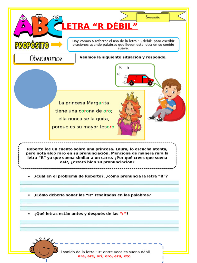10 Ficha Letra R Debil | PDF | Comunicación humana