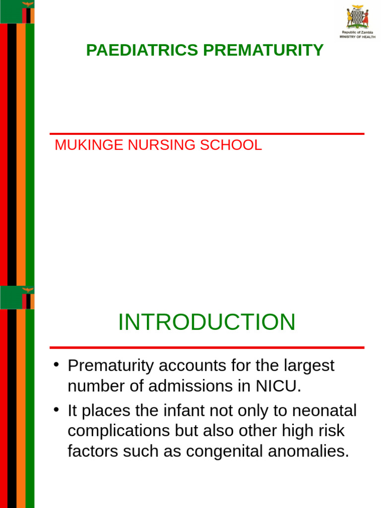 Paeds Kakesi 6 Prematurity | PDF | Preterm Birth | Neonatal Intensive ...