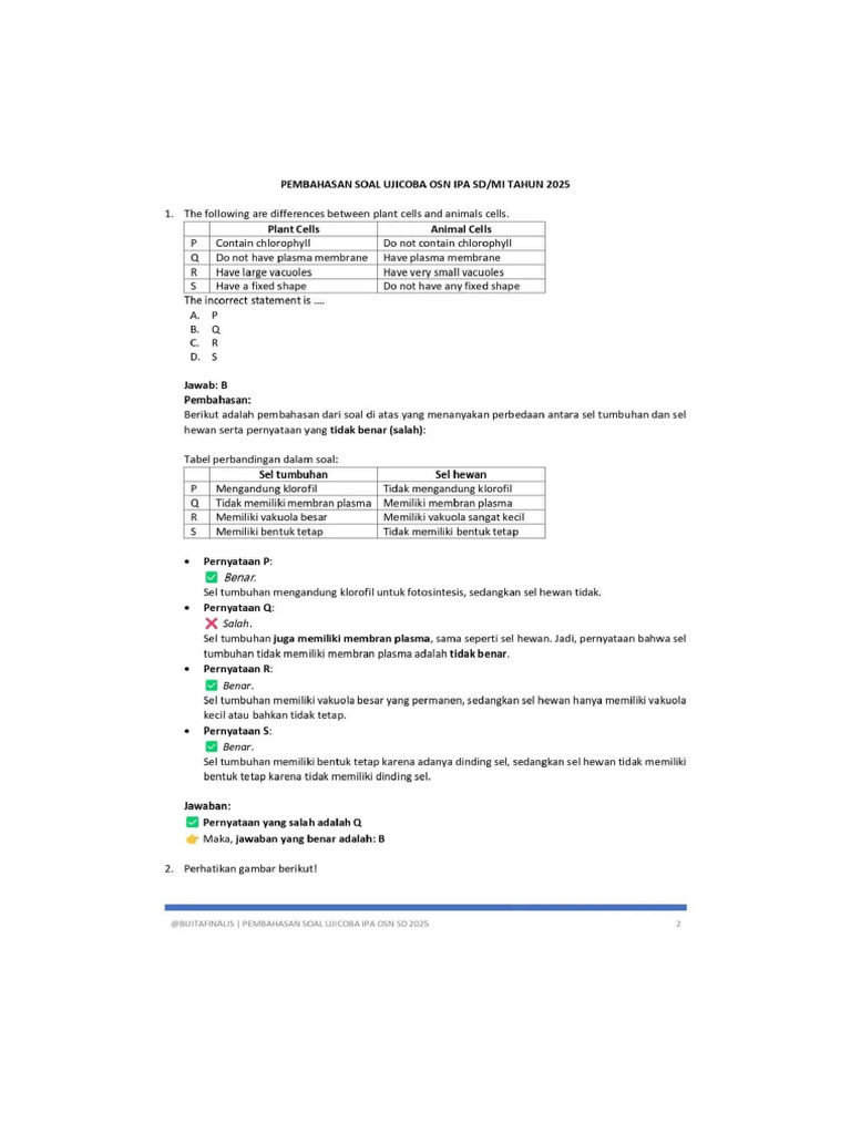Uji Coba Osn Ipa | PDF