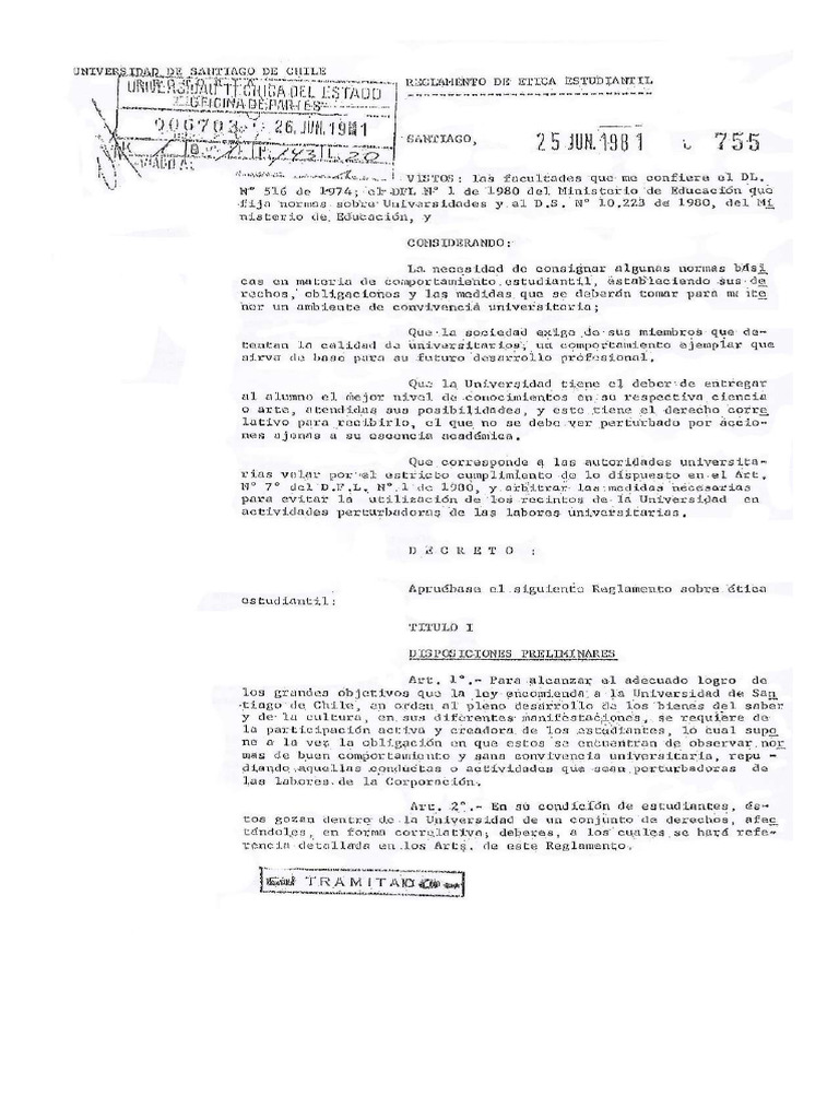 D0755 Reglamento Etica Estudiantil Compressed 1 | PDF