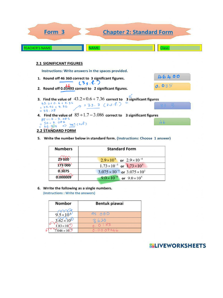 Chapter 2 Standard Form | PDF