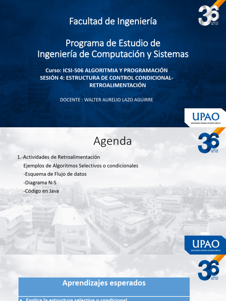 PPT-ICSI-ALGOYPROG-ALGOYPROG-Clase #4-Estructura Selectiva - 36 VER | PDF | Algoritmos | Java ...