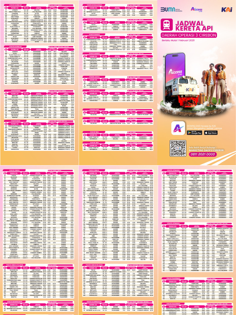 Brosur Jadwal Ka Gapeka 2025 - Cetak | PDF