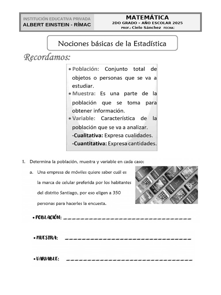 Nociones Básicas De Estadística Pdf