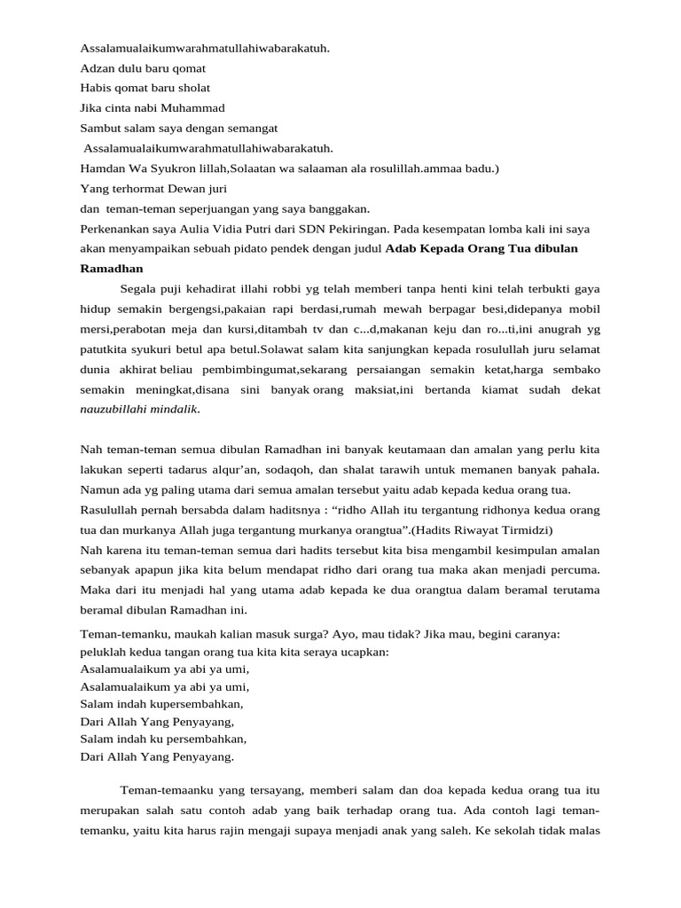 Teks Pildacil Putri | PDF