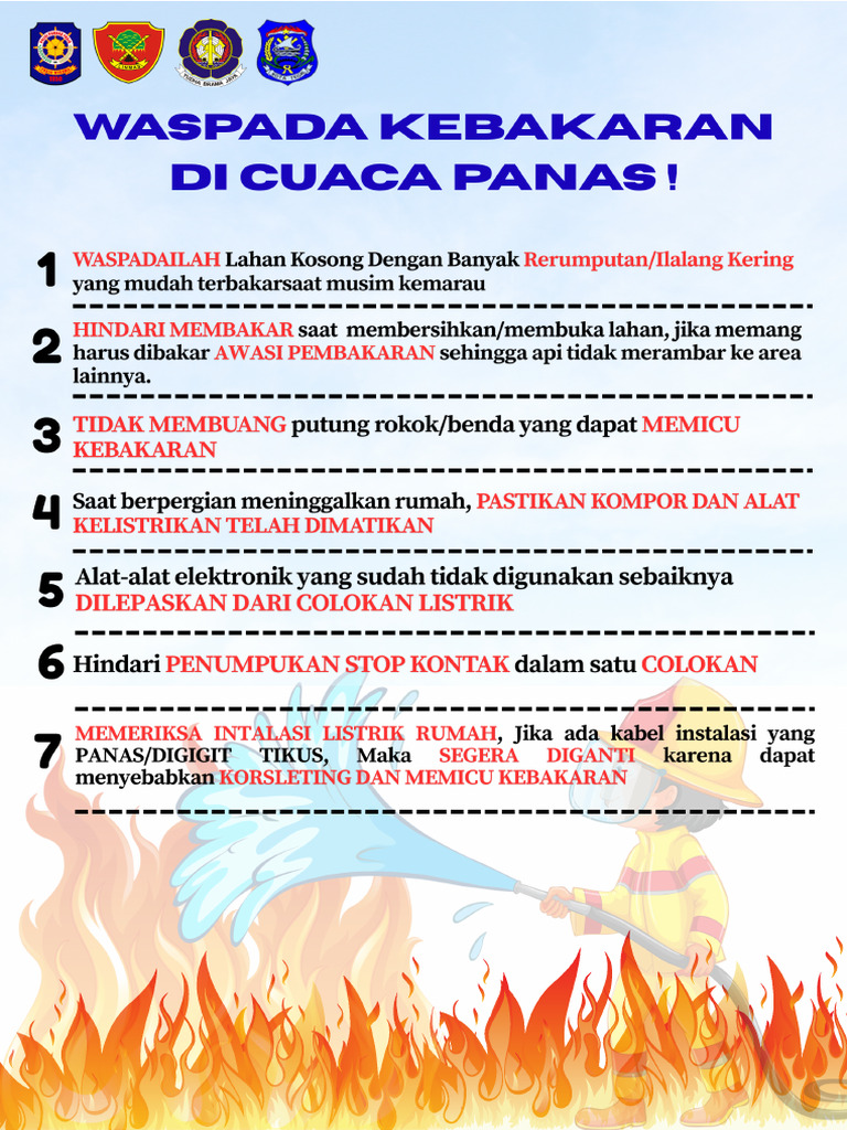Waspada Kebakaran Di Cuaca Panas | PDF