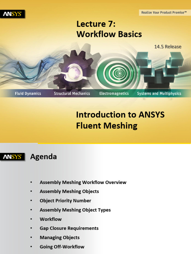 Fluent Meshing 14.5 L07 Workflow | PDF | Computer Aided Design | Computing