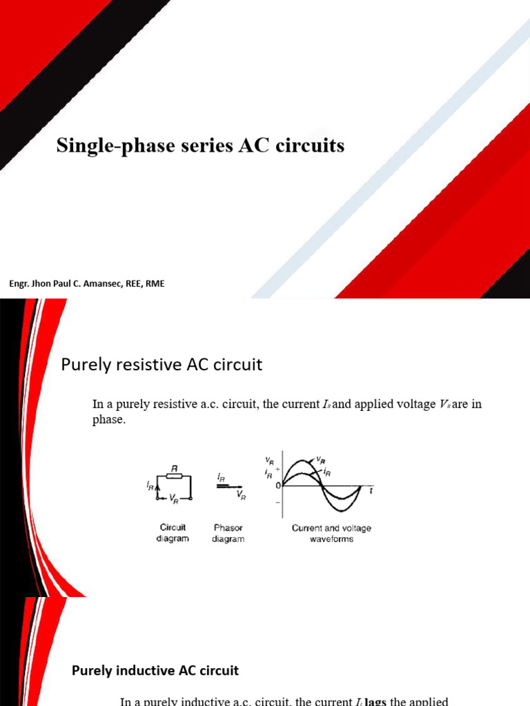 Single-Phase AC Series Circuit Analysis | PDF | Series And Parallel ...