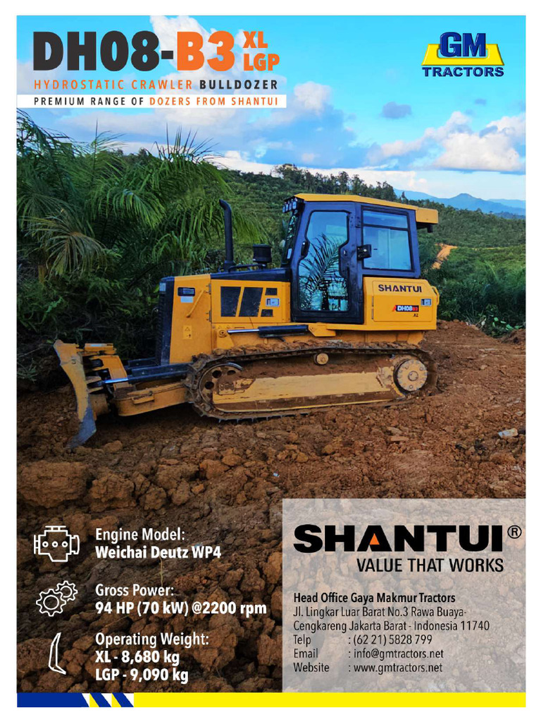 Shantui DH08-B3 - Product Brochure - Comp | PDF